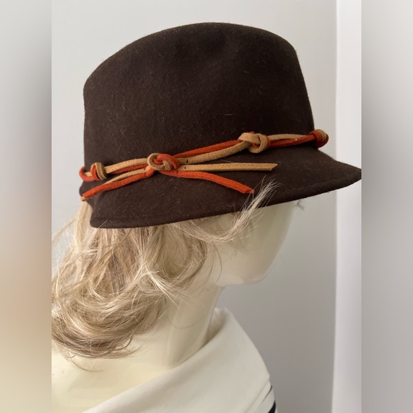 Helen Welsh | Accessories | Helen Welsh Elegant Brown Wool Hat ...